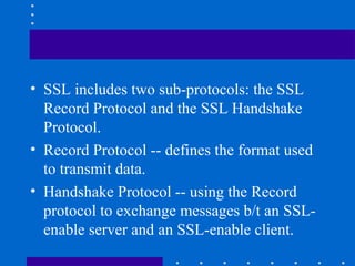 Ssl (Secure Sockets Layer) | PPT
