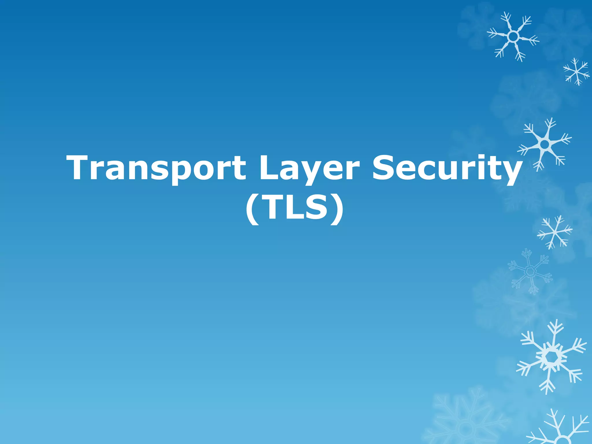 Ssl And Tls Pptx Information And Network Security Computing