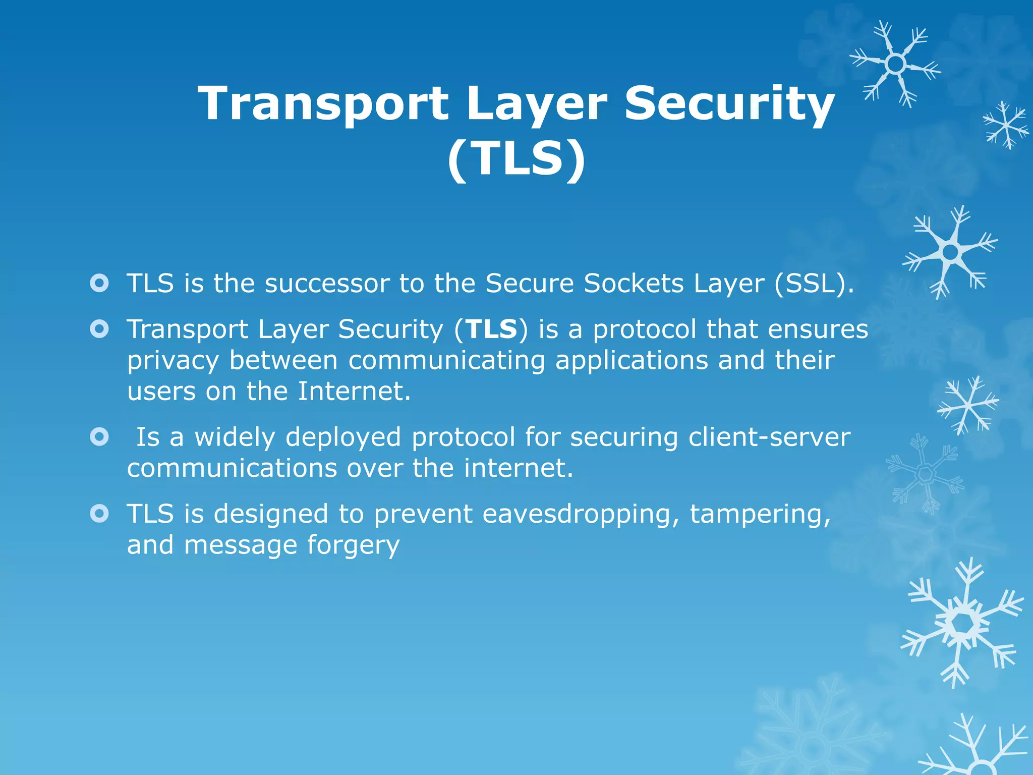 Ssl and tls | PPTX