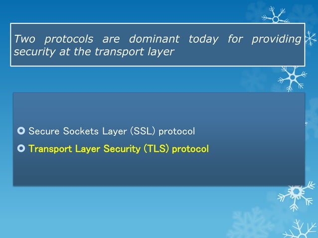 Ssl and tls | PPTX | Information and Network Security | Computing