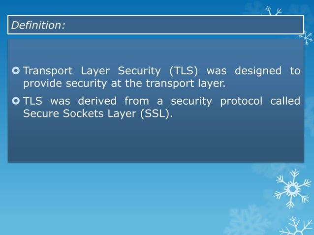 Ssl and tls | PPTX | Information and Network Security | Computing