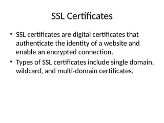 SSL and TLS Presentation details with all | PPTX