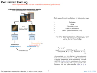 Self-supervised Learning for Astronomical Images | PPT