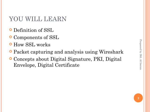 SSL basics and SSL packet analysis using wireshark | PPT