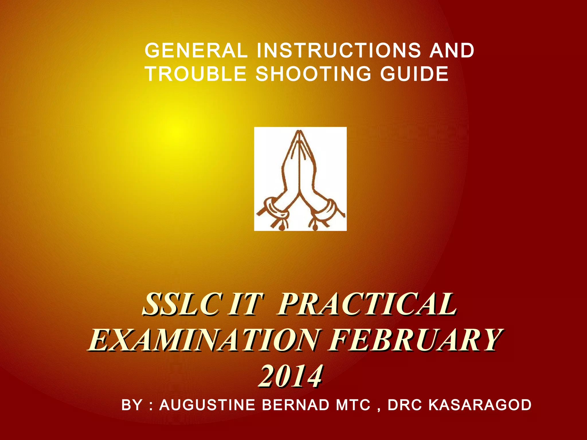 Sslc it practical2014 | PPT