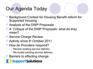 The DWP Review of Housing Benefit: reviewing and remodelling services ...