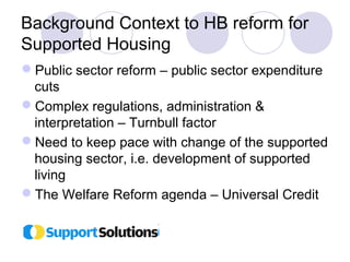 The DWP Review of Housing Benefit: reviewing and remodelling services ...
