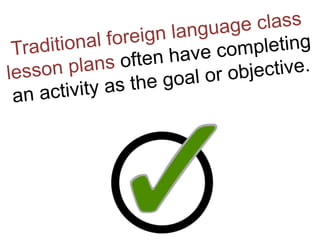 3 Step Foreign Language Class Lesson Plan #wlclassroom | PPT