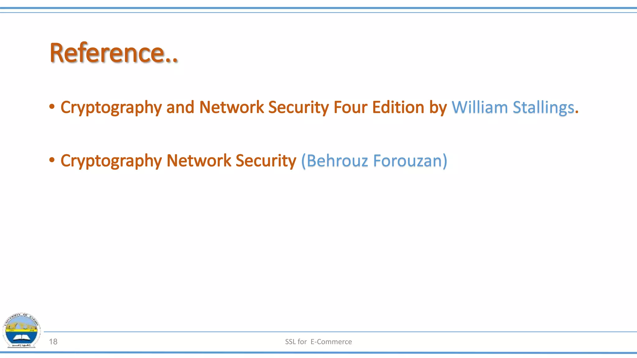 Ssl for e commerce | PPTX