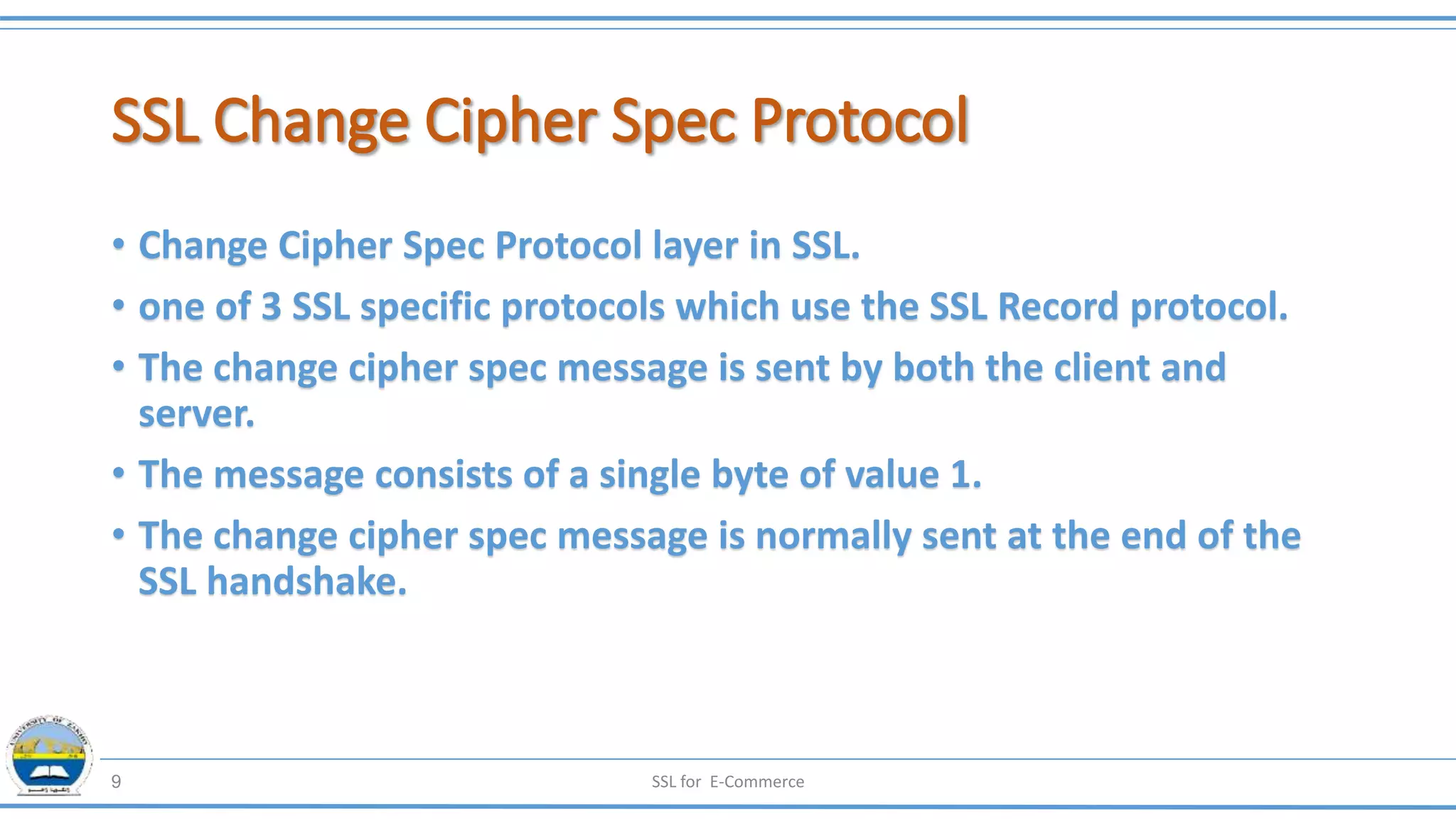 Ssl for e commerce | PPTX
