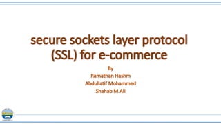 Ssl for e commerce | PPTX
