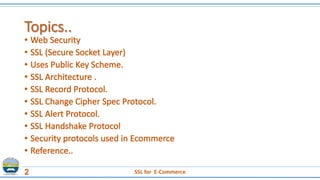 Ssl for e commerce | PPTX