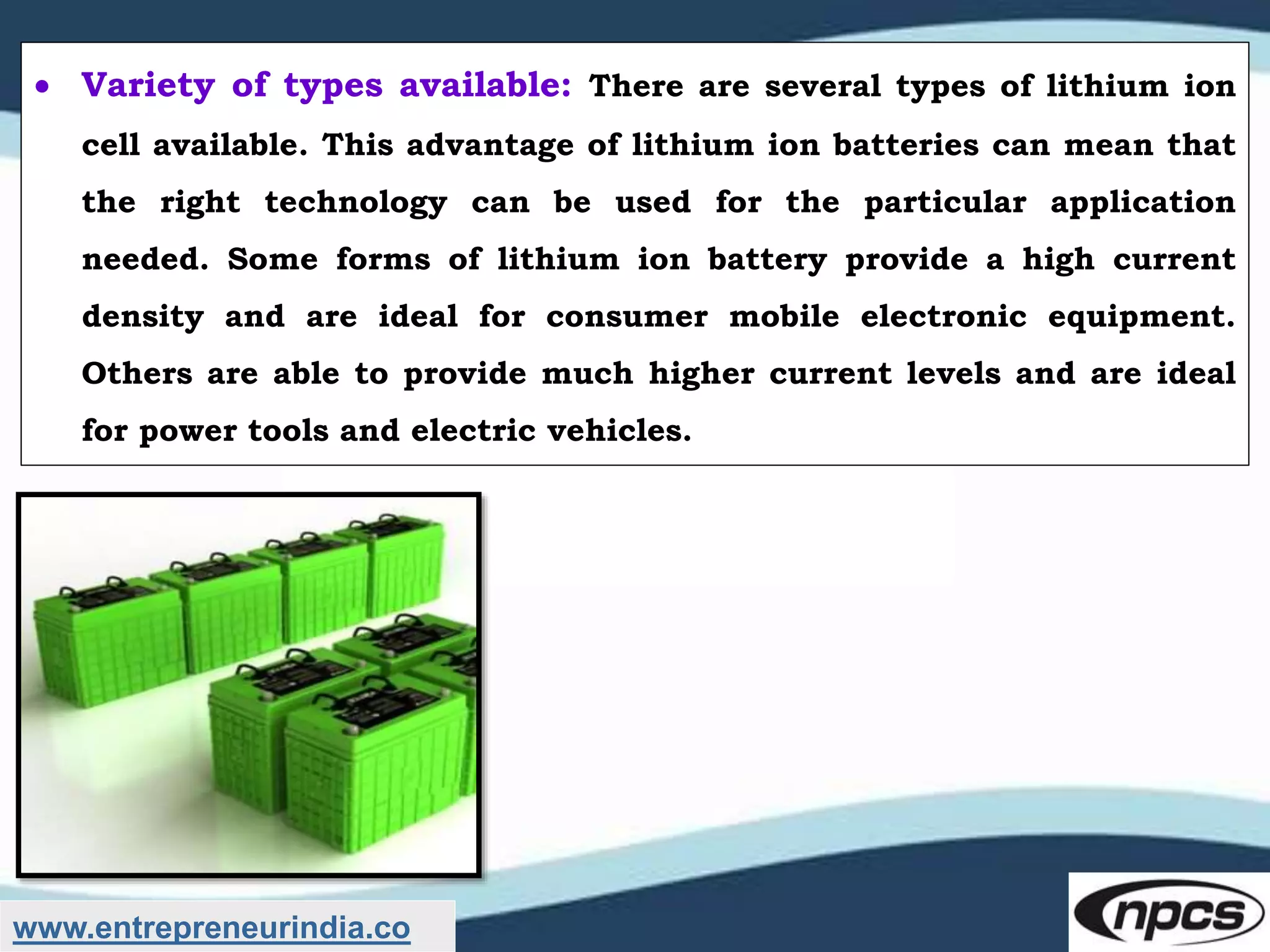 Lithium-Ion Battery (LIB) Manufacturing Industry | PPTX