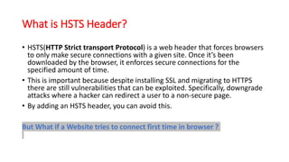 Ssl pinning and hsts header | PPTX