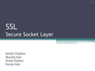 Secure Socket Layer (SSL) | PPTX