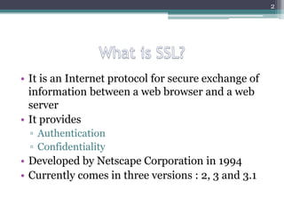 Secure Socket Layer (SSL) | PPTX