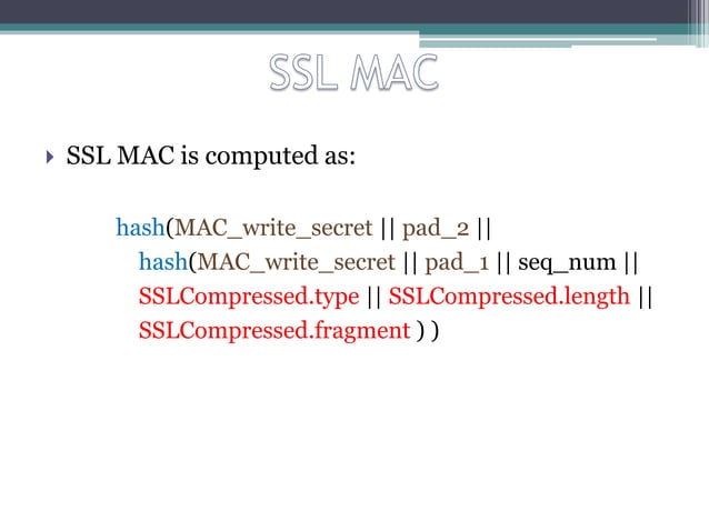 Secure Socket Layer (SSL) | PPTX