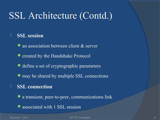 Secure Socket Layer | PPT | Internet | Computing