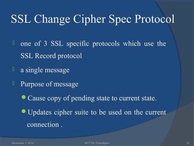 Secure Socket Layer | PPT | Internet | Computing