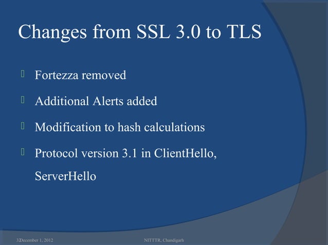 Secure Socket Layer 