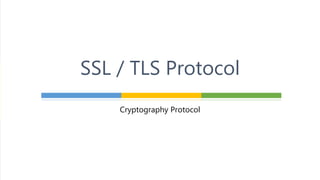 SSL TLS Protocol | PPTX | Information and Network Security | Computing