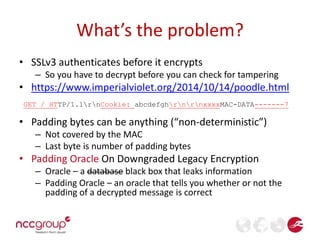 SSLv3 and POODLE | PPTX