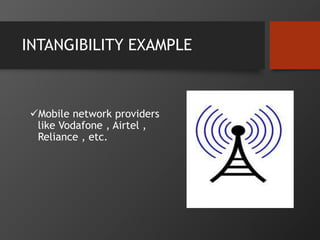 Classification and Characteristics of a service | PPTX