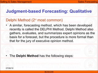 Ssm lecture-17 & 18 (sales forecasting) | PPT