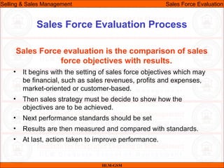 Ssm lecture-19 (sales force evaluation) | PPT