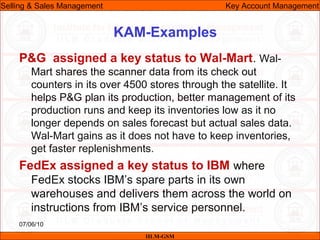 Ssm lecture-20 & 21 (key account management) | PPT