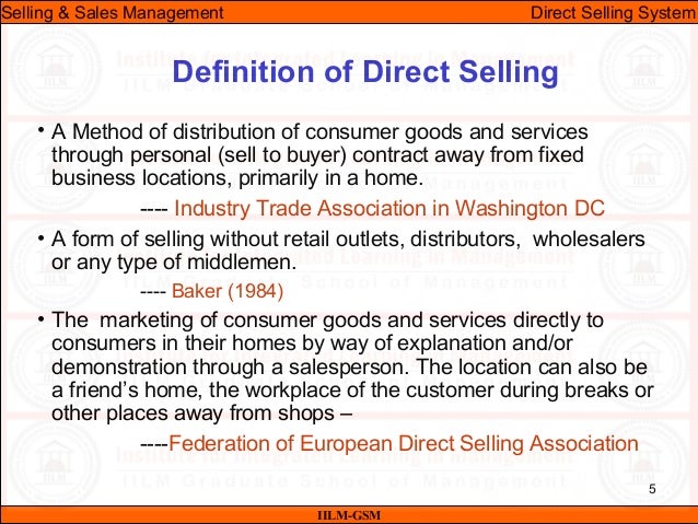 Ssm lecture-22 & 23 (direct selling and marketing system-old)