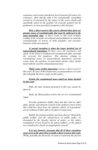 Petition In intervention to the Supreme Court of the Philippines on ...