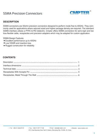Ssma connector | PDF | Computer Peripherals | Computing