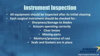 Maintaining Surgical Instruments | PDF