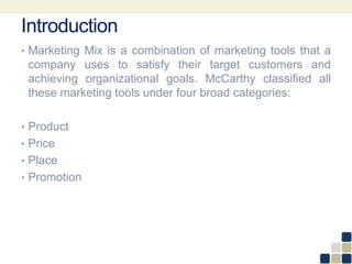 Ss marketing mix | PPTX