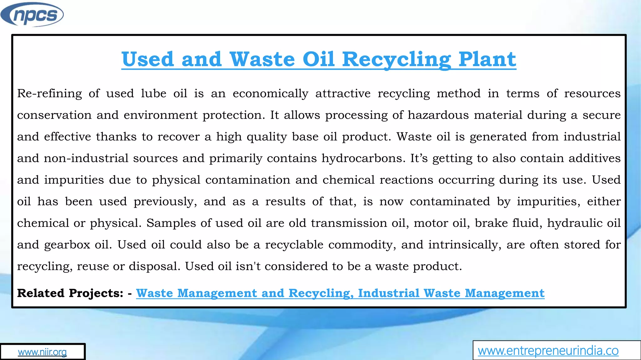 Startup Business Plans of Disposable Plastic Syringes, Used and Waste ...
