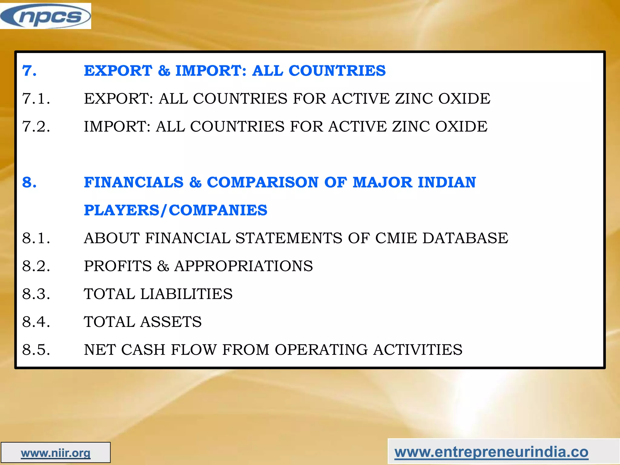 Zinc Recycling and Production. Active Zinc Oxide Production from Zinc ...