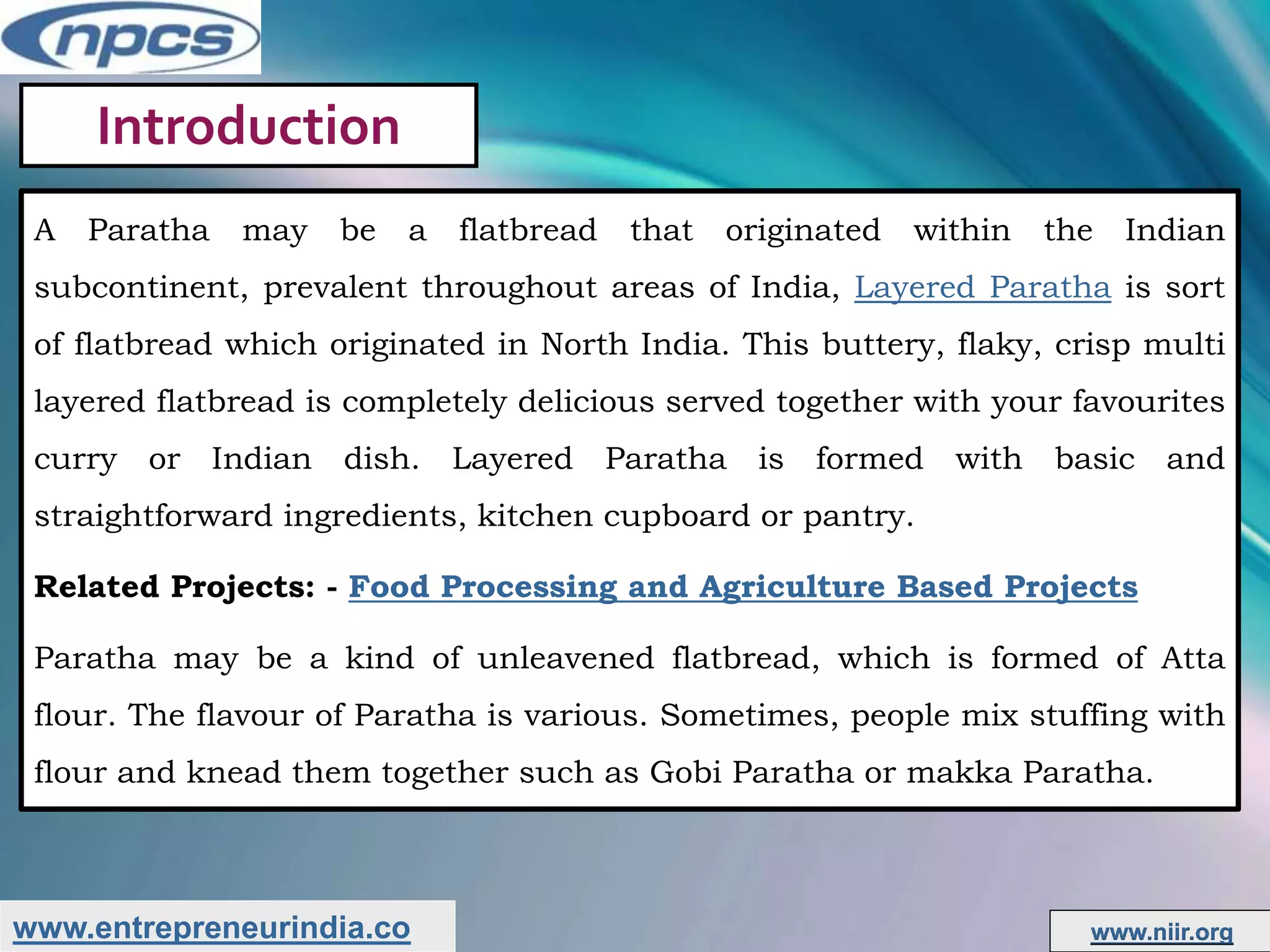 Production of Frozen Layer Paratha (Fried Dough Food- Flatbread Native ...