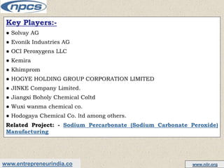 Business Plan - Sodium Percarbonate (Sodium Carbonate Peroxide ...