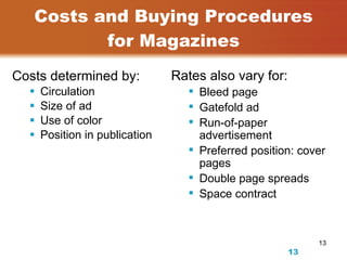 Ss media planning 101 newspapers, magazines, television, and radio ...