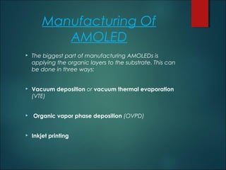 AMOLED Display | PPT