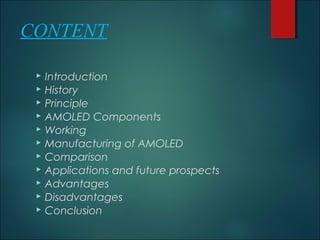 AMOLED Display | PPT