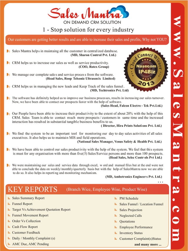 Sales Mantra CRM | PDF