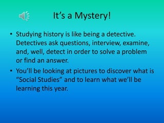 Social Studies Week 1 Grades 6-12 | PPTX