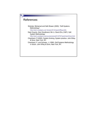 SoftSystemsMethodology lecture1 | PDF