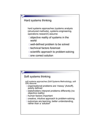SoftSystemsMethodology lecture1 | PDF
