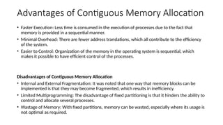 Memory management concepts in operating system | PPTX