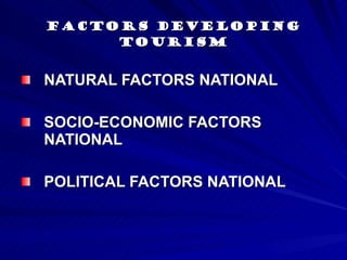 service sector mgmt (tourism) | PPT