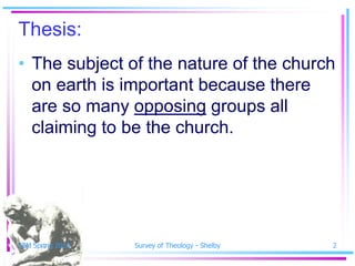 Ssm Theology Week 5 - 021010 | PPT