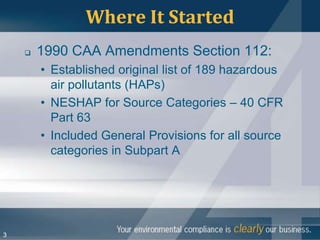 MACT SSM - The New Approach “Affirmative Defense” | PPTX